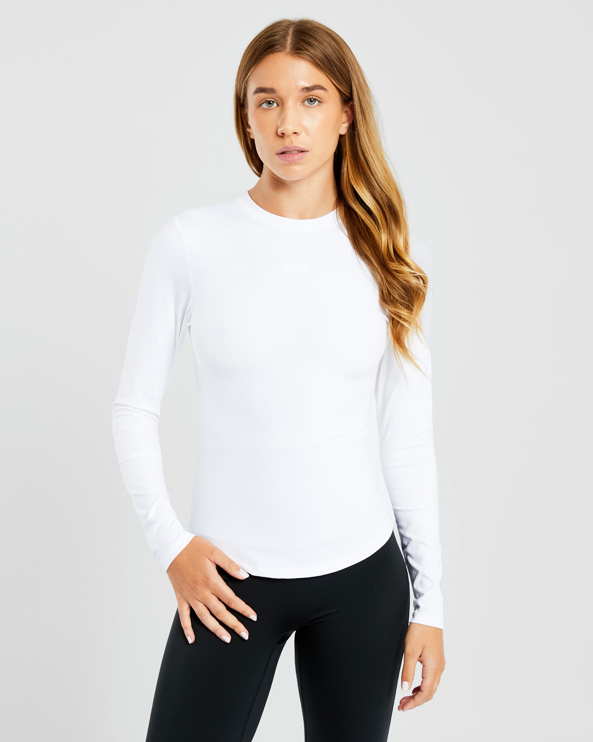 Sculpt Long Sleeve Top - White