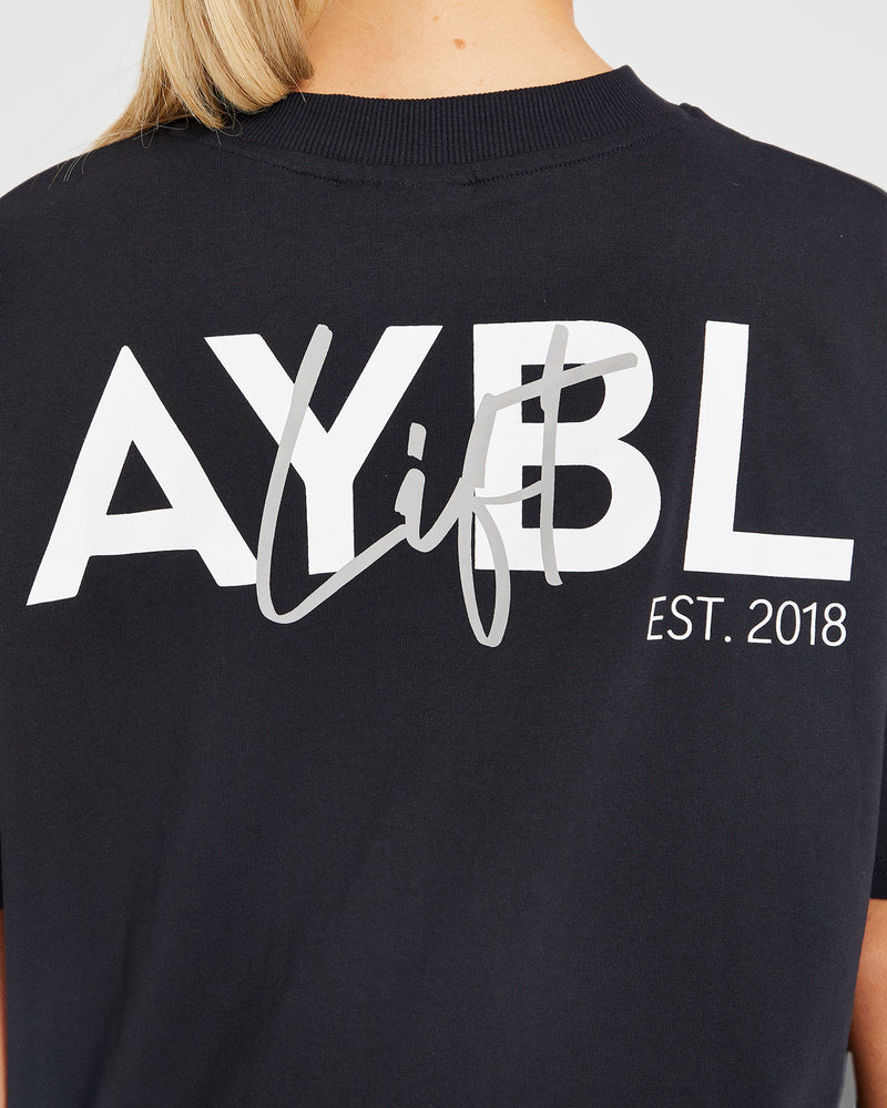 Lift Graphic Oversized T Shirt - Black – AYBL USA