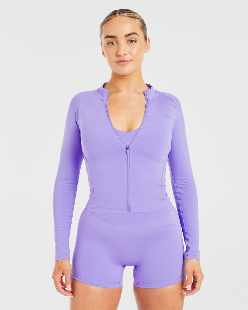 Staple Zip Jacket - Vibrant Violet – AYBL USA