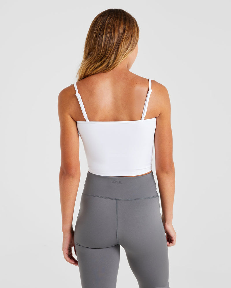 Essential Crop Vest - White – AYBL USA
