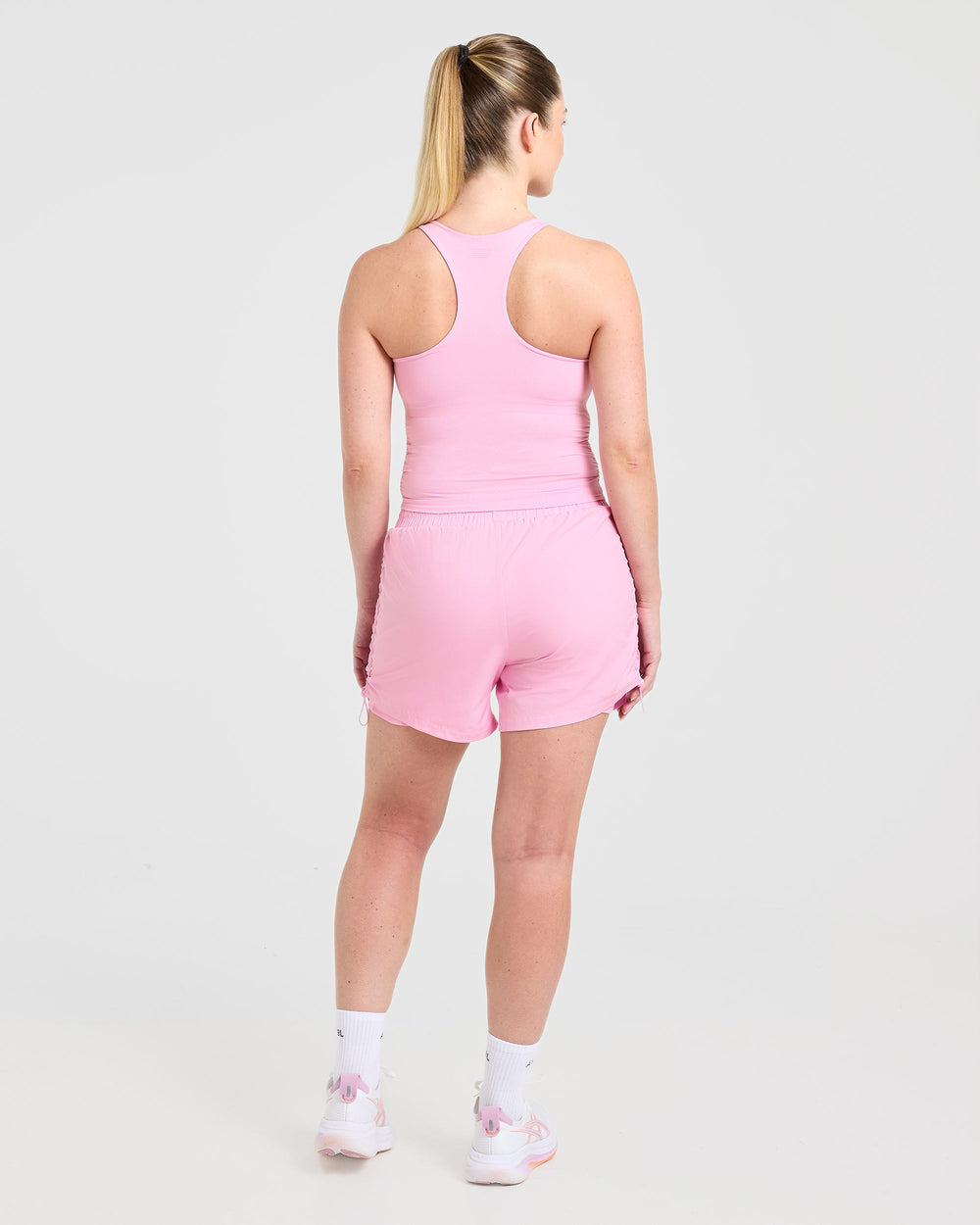 Run Ruched Tank - Spring Pink