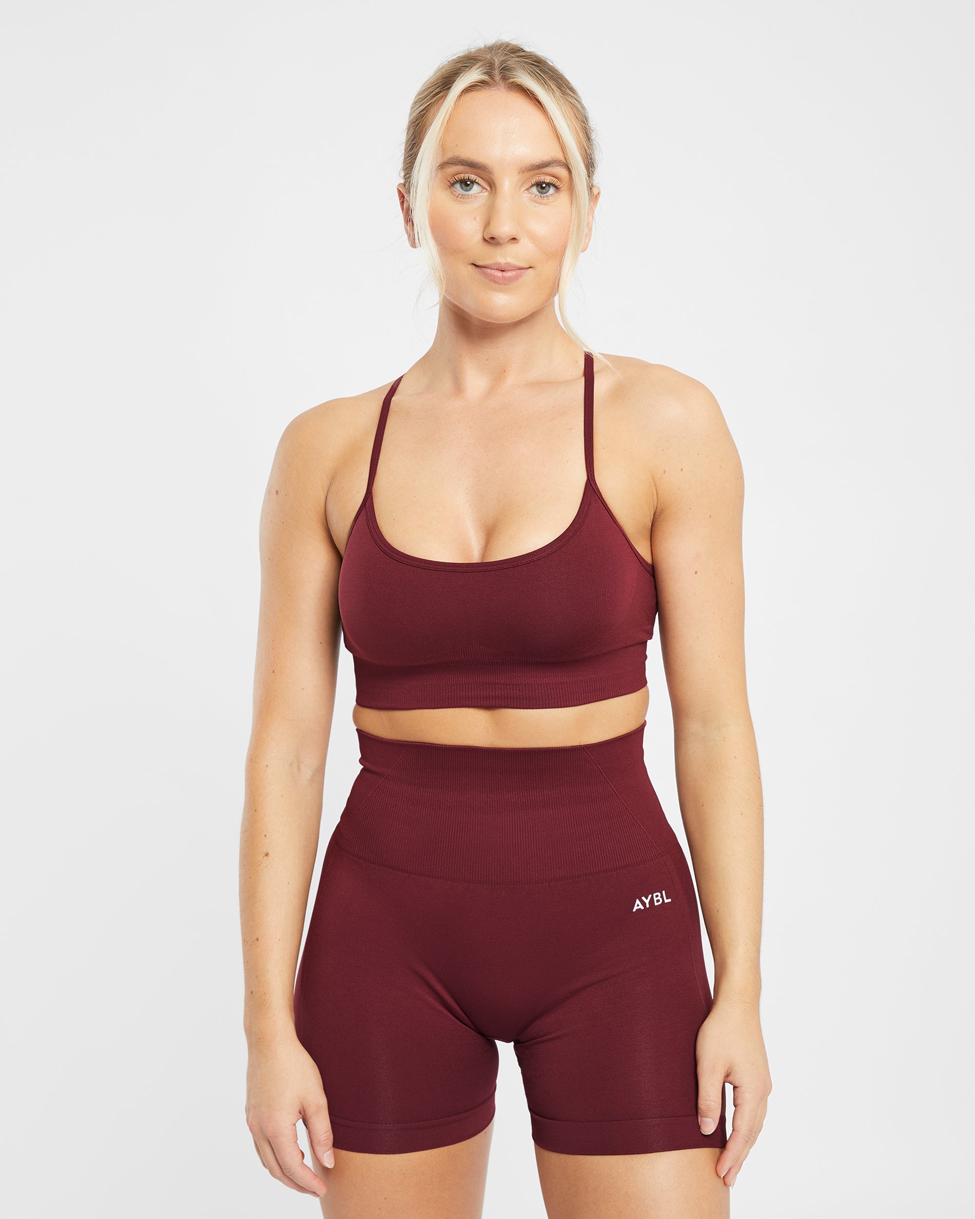 Empower Seamless Sports Bra - Red Wine – AYBL USA